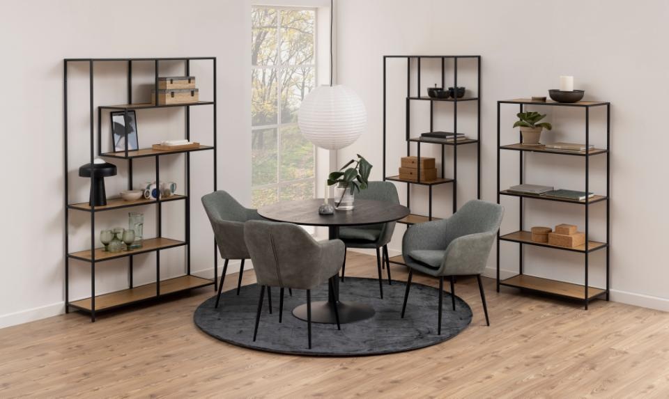 Etajera maro/neagra din metal 185 cm Seaford Peter Quiet Object | The ...