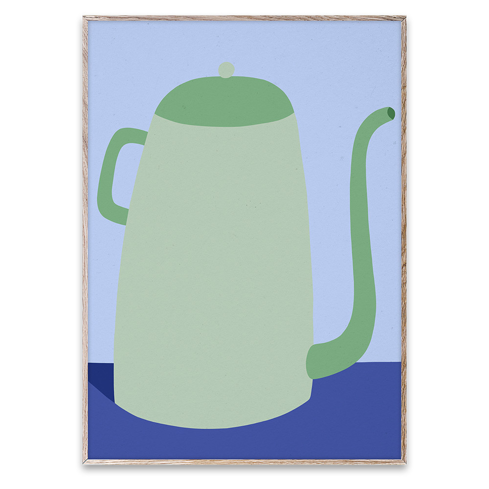 Tablou cu rama din lemn 30x40 cm Cafetiere Paper Collective | The Home.ro