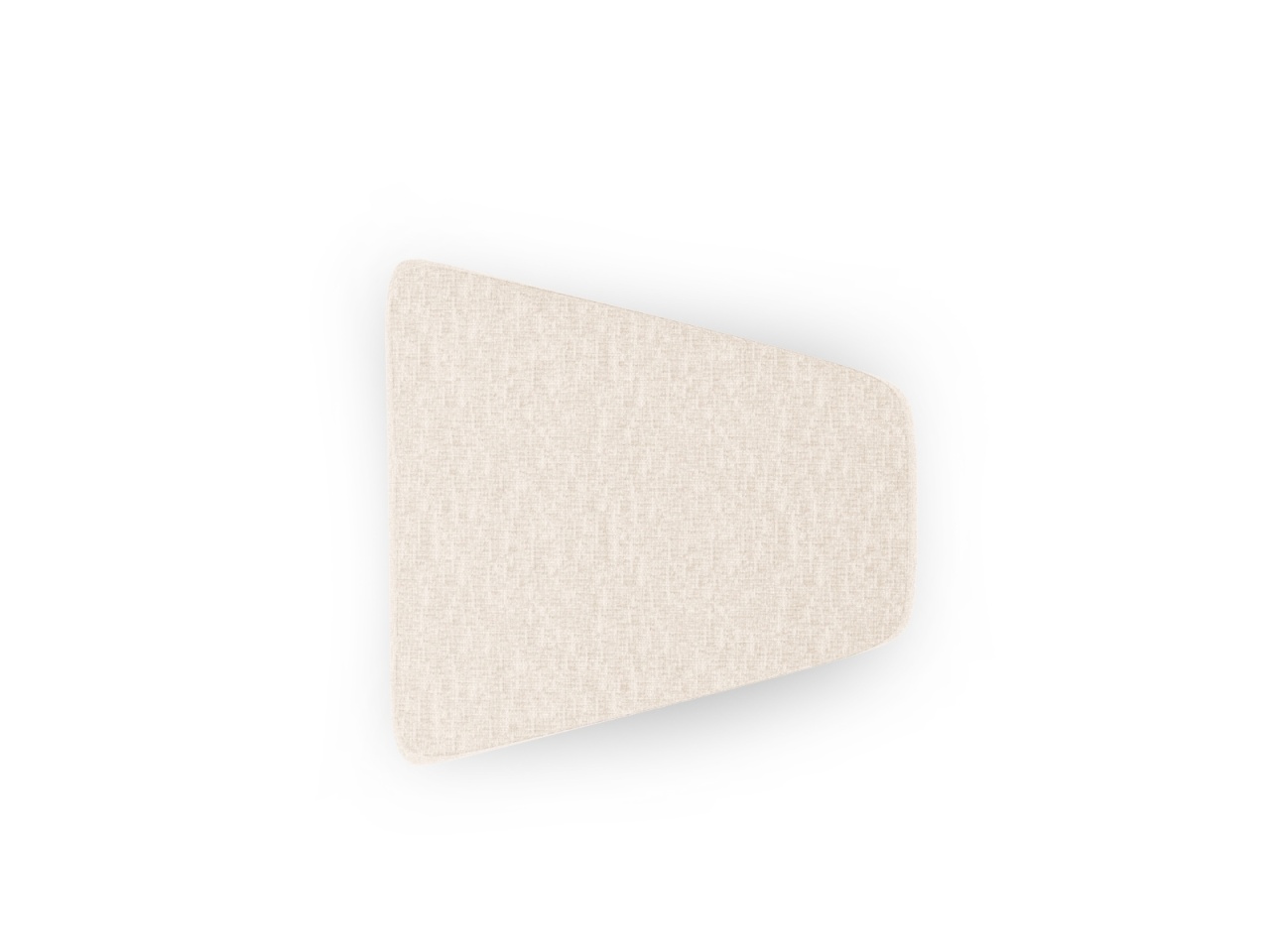Taburet dreptunghiular ivoriu din textil 79x88 cm Miley Chenille ...