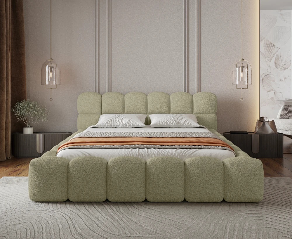 Pat bej din textil 200x200 cm Boston Boucle The Home Collection | The ...