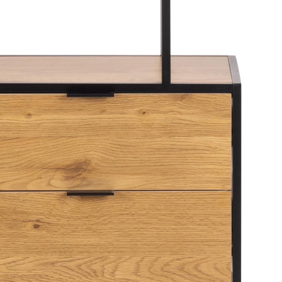 Etajera maro/neagra din metal 185 cm Seaford Avy Quiet Object | The Home.ro