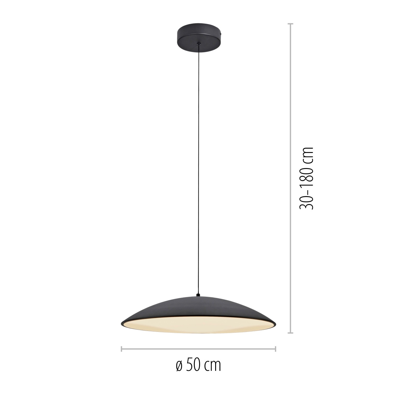 Lustra neagra din metal Lente M Zuma Line | The Home.ro