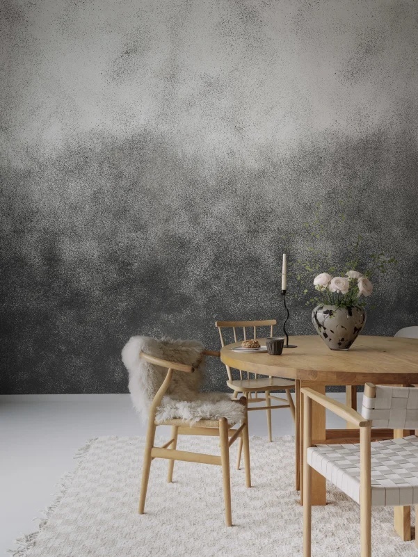 Tapet gri grafit din hartie Ash Gradient Rebel Walls | The Home.ro