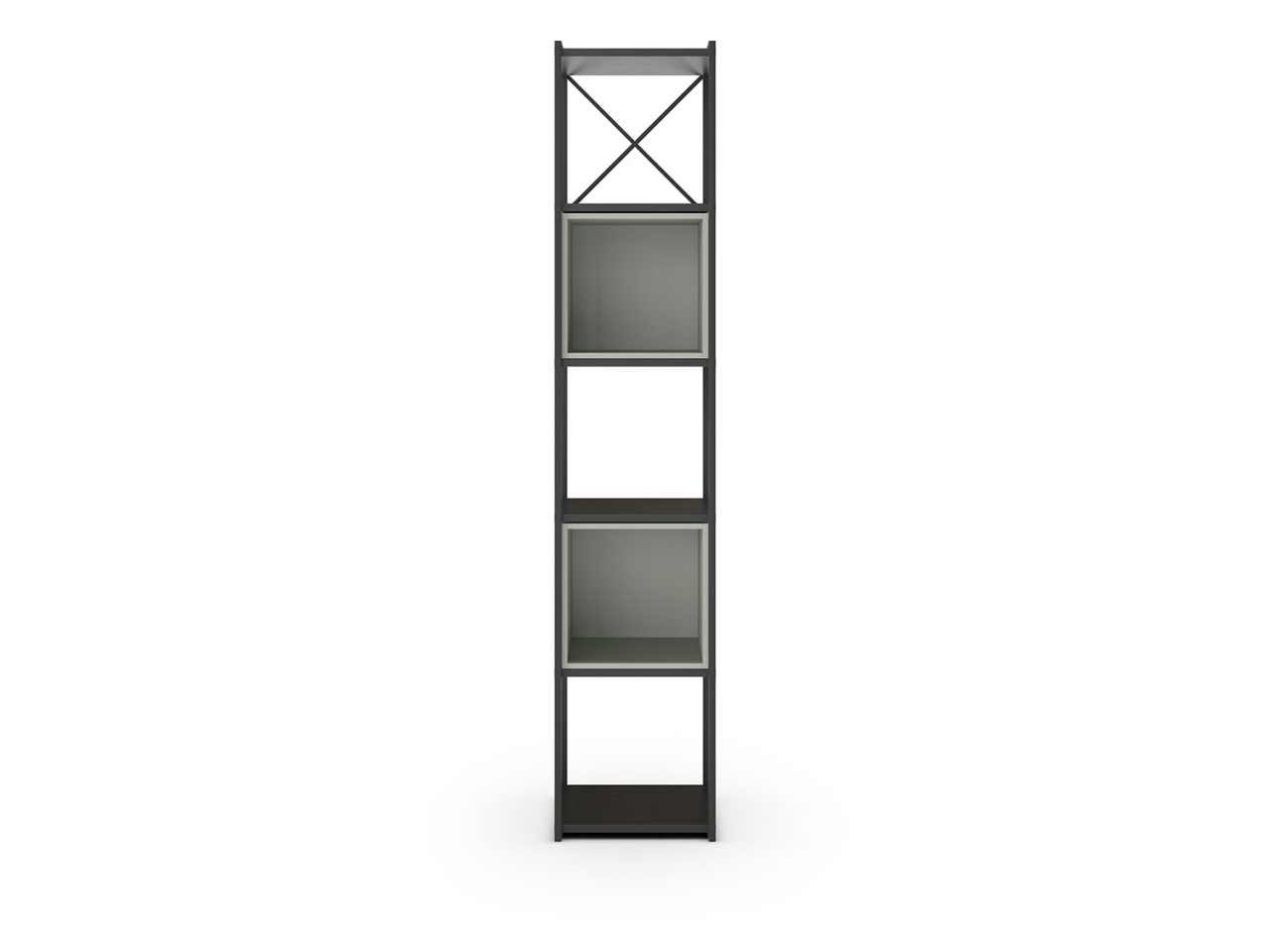 Etajera neagra/verde din metal 179 cm Anya Slim The Home Collection ...