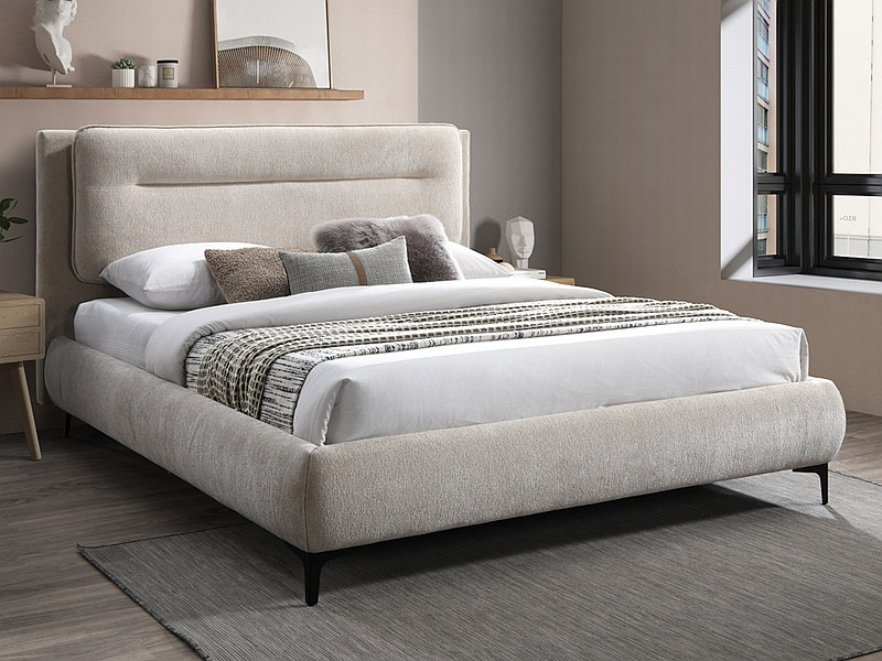 Pat bej din textil 160x200 cm Nicosia The Home Collection | The Home.ro