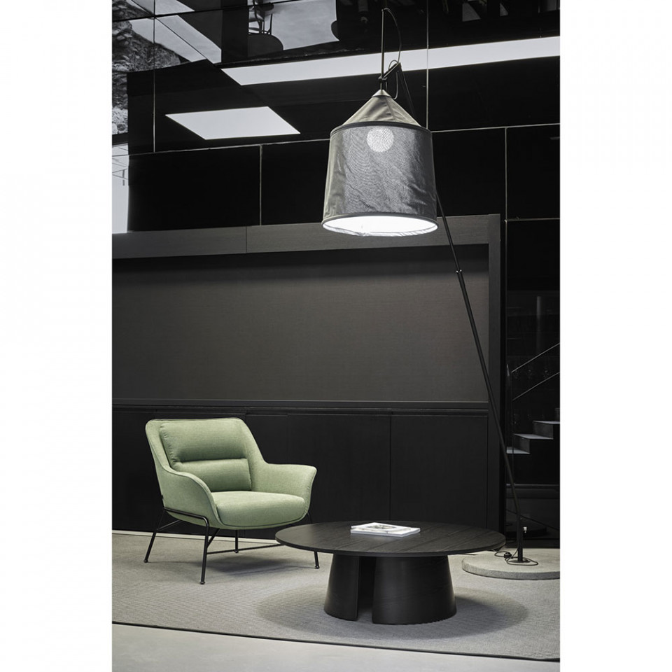 Masa de cafea neagra din lemn 110 cm Cep Teulat | The Home.ro