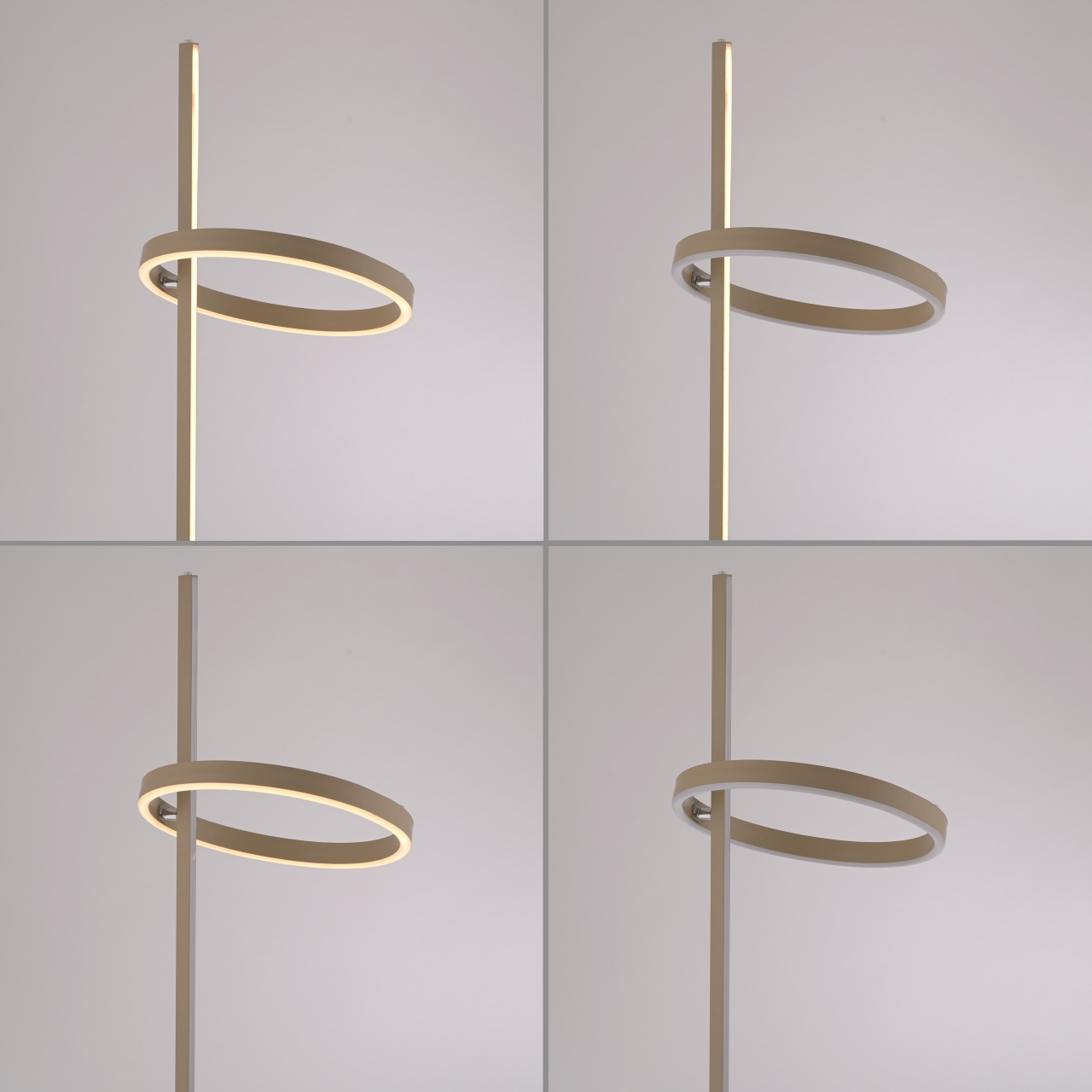 Lampadar bej din metal cu 2 LED-uri 160 cm Ritus Zuma Line | The Home.ro