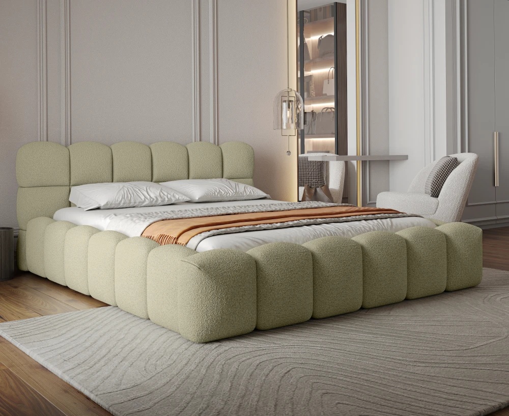 Pat bej din textil 200x200 cm Boston Boucle The Home Collection | The ...