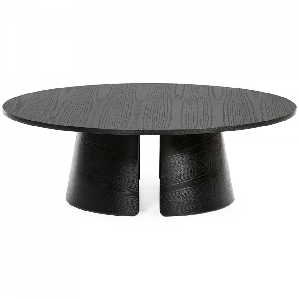 Masa de cafea neagra din lemn 110 cm Cep Teulat | The Home.ro