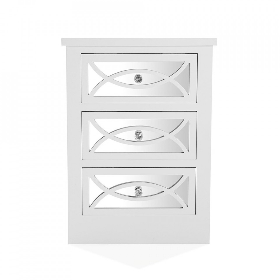 Noptiere dormitor - Noptiere lemn - Noptiere cu sertare - Noptiere albe ...