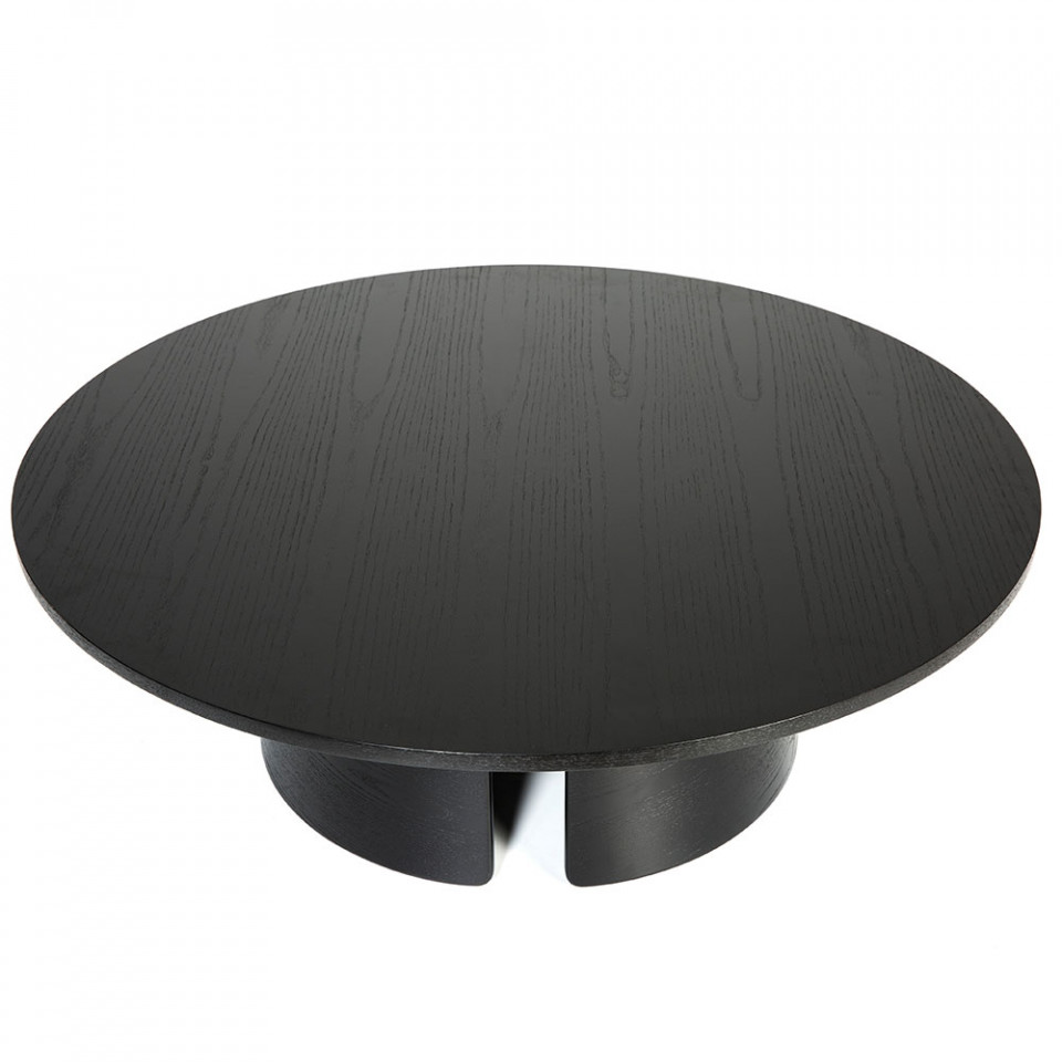 Masa de cafea neagra din lemn 110 cm Cep Teulat | The Home.ro