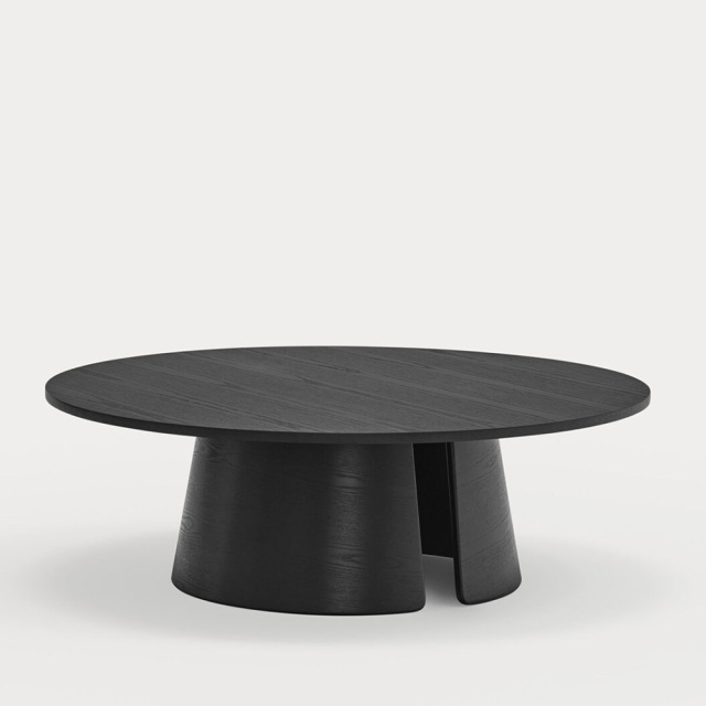 Masa de cafea neagra din lemn 110 cm Cep Teulat | The Home.ro