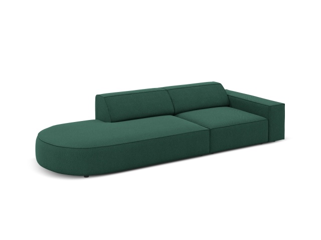 Canapea modulara verde din textil pentru 3 persoane Jodie Structured ...