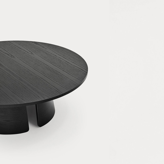 Masa de cafea neagra din lemn 110 cm Cep Teulat | The Home.ro