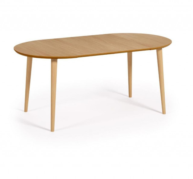 Masa dining extensibila maro din lemn 90(170) cm Oqui Kave Home | The ...