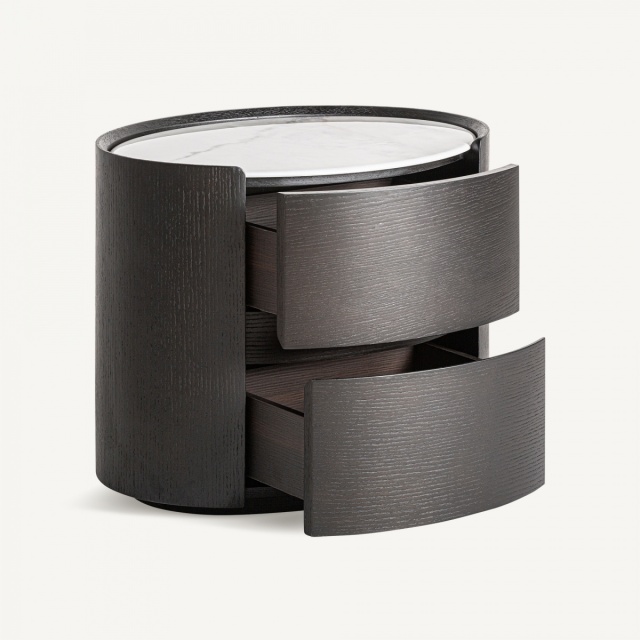 Noptiera alba/neagra din lemn Zofingen Vical Home | The Home.ro