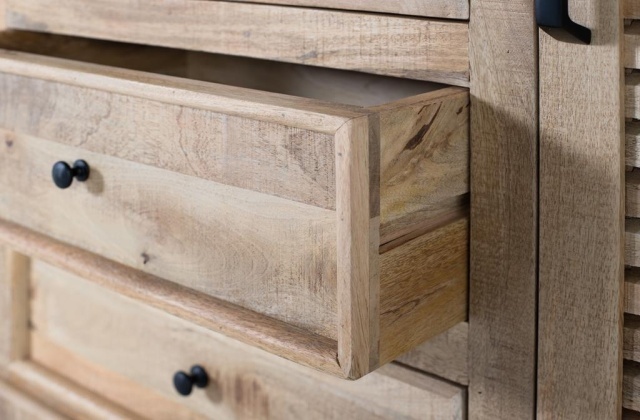 Dulap maro din lemn 142 cm Barn Giner y Colomer | The Home.ro