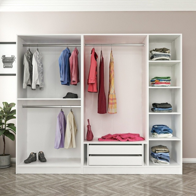 Dulap alb/negru 210 cm Kale The Home Collection | The Home.ro