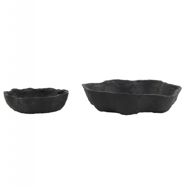 Set 2 boluri decorative negre din hartie Babur Light & Living | The Home.ro