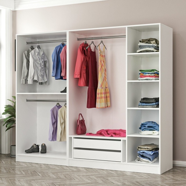 Dulap alb/negru 210 cm Kale The Home Collection | The Home.ro